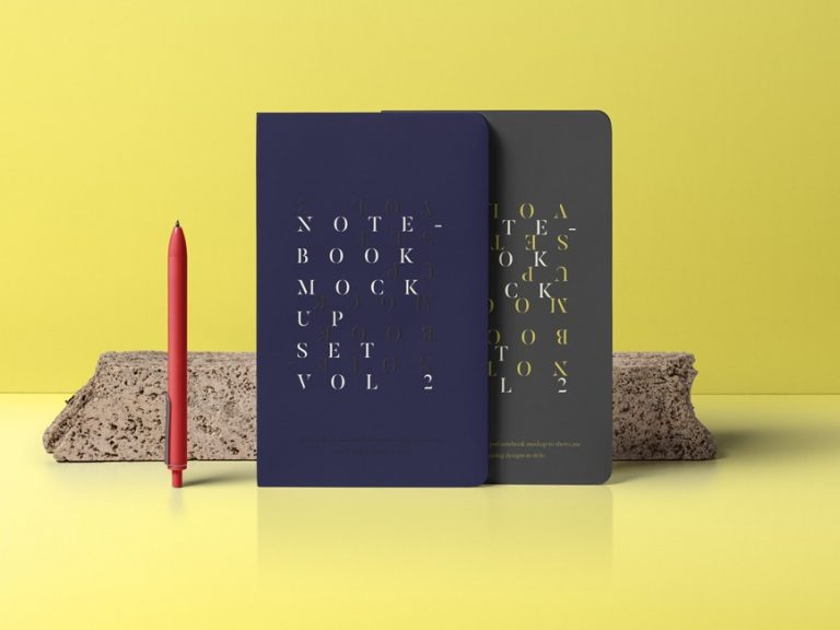 Notebook Cover PSD Mockup - Mockup Love