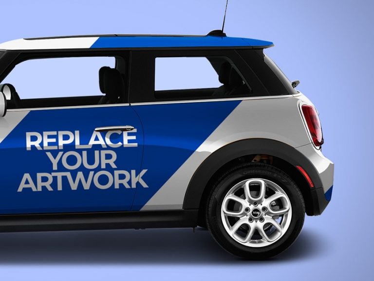 Mini Cooper Wrap Mockup - Mockup Love