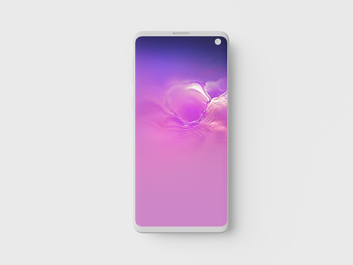 Galaxy S10 Front View Mockup - Mockup Love