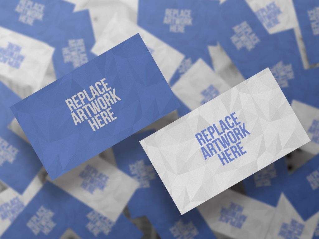 Floating Business Card PSD Mockup - Mockup Love