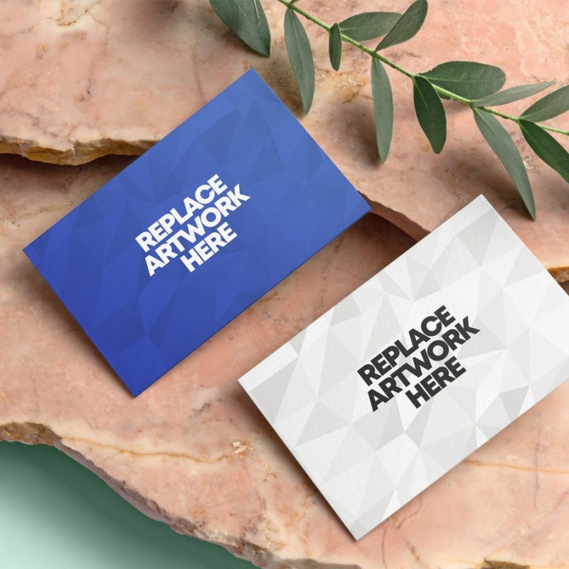 Floating Business Cards Mockup - Mockup Love