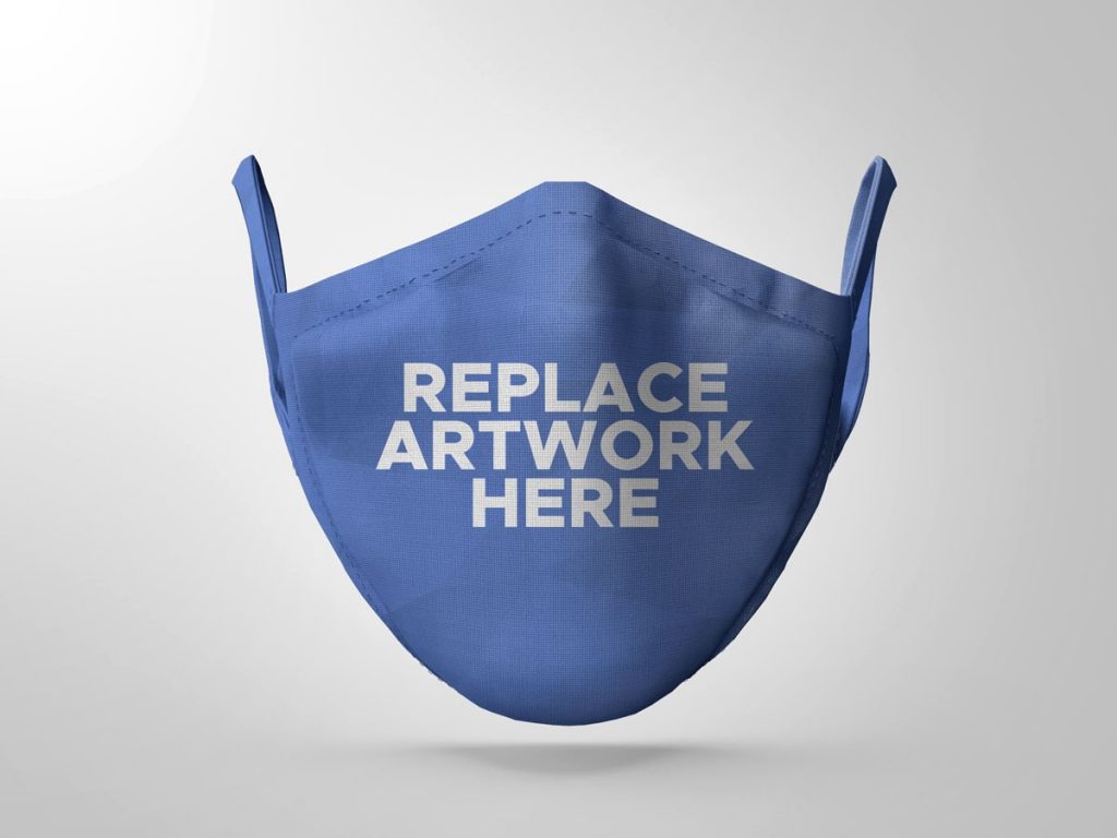 Face Mask Design Mockup - Mockup Love