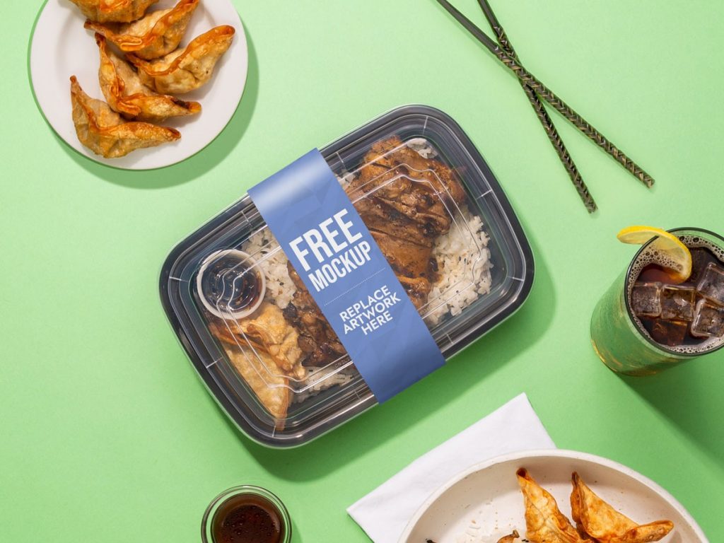 Food Box Packaging Mockup - Mockup Love