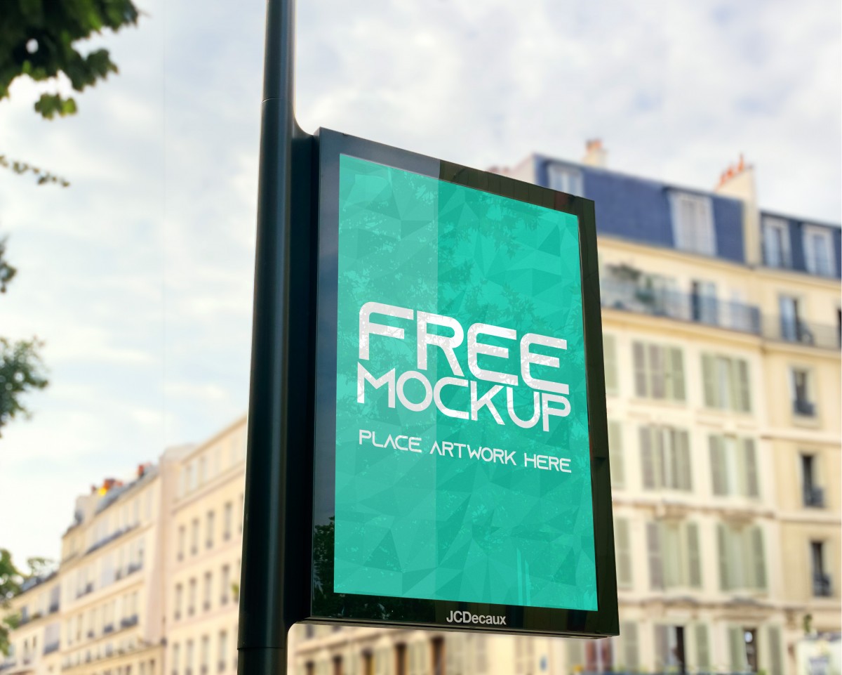 Roadside Street Billboard Mockup - Mockup Love