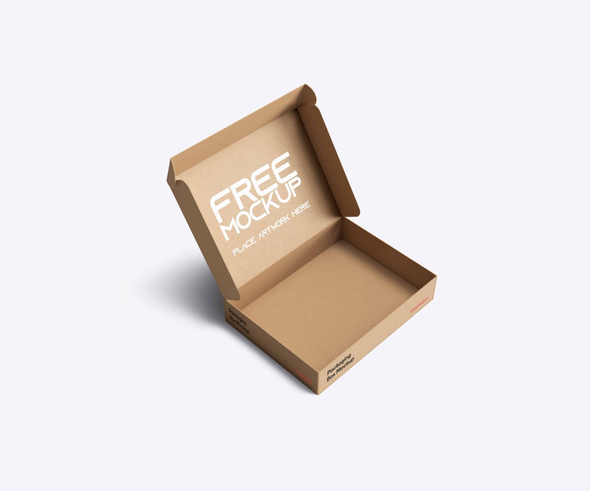 Cardboard box mockup - Mockup Love