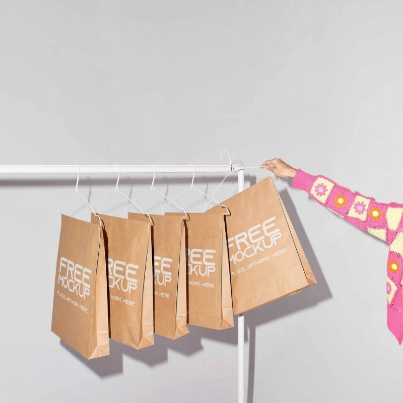 Hanging Canvas Tote Bag Mockup - Mockup Love