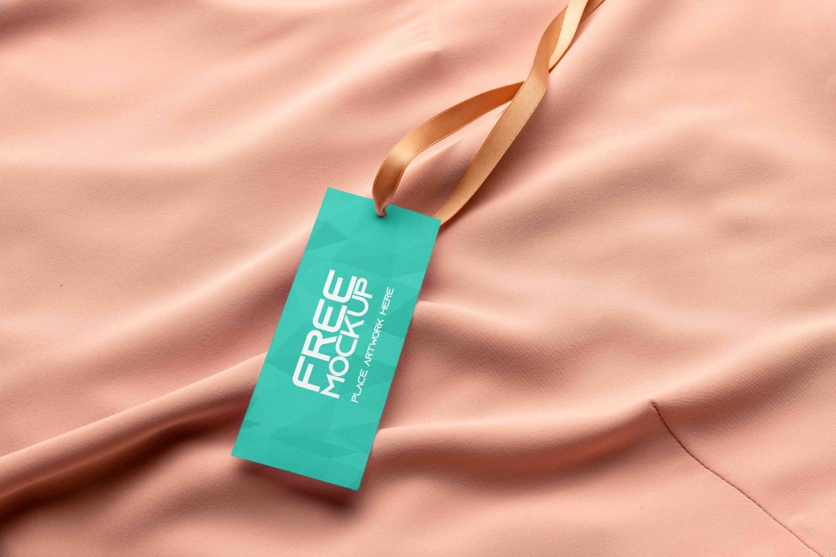 Premium apparel label mockup - Mockup Love